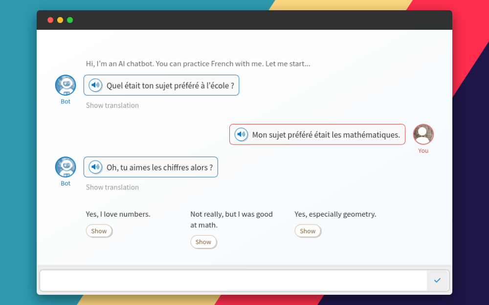 Native Dialogs: French Chatbot