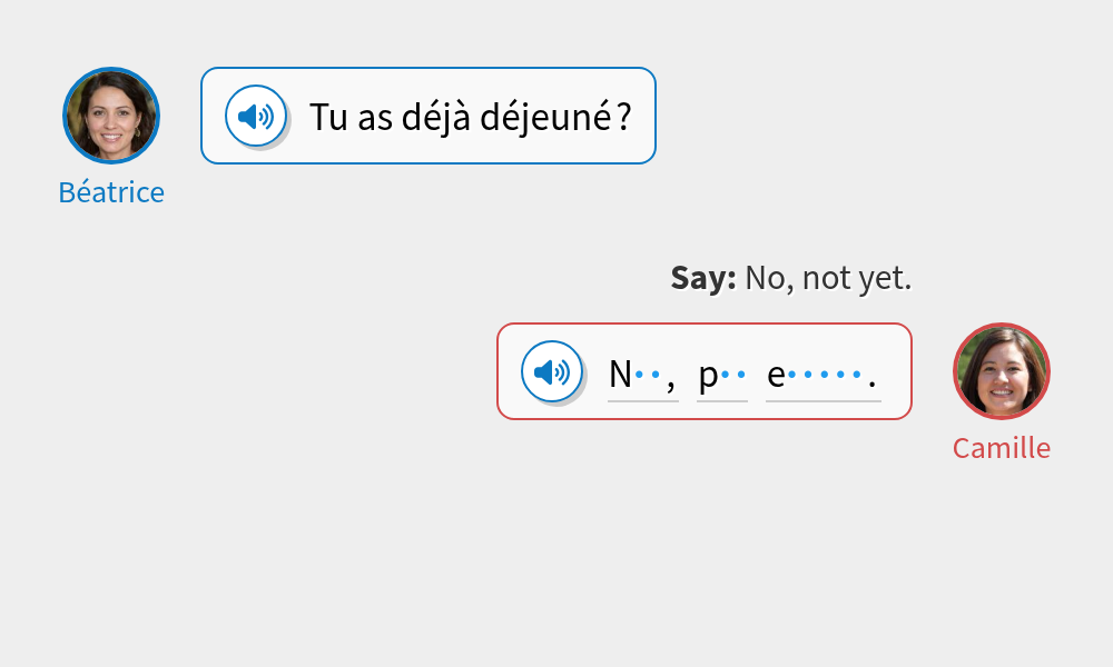 Native Dialogs | French | Tu as déjà déjeuné