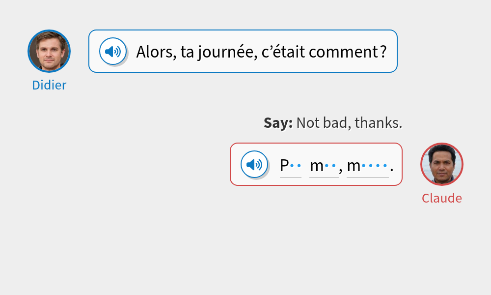 Native Dialogs | French | Alors, ta journée, c’était comment