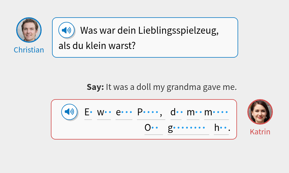 Native Dialogs | German | Was war dein Lieblingsspielzeug, als du klein ...