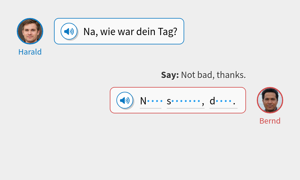 Native Dialogs | German | Na, wie war dein Tag?